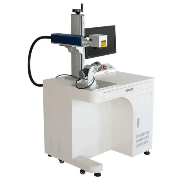 Desktop movable fiber laser marking machine