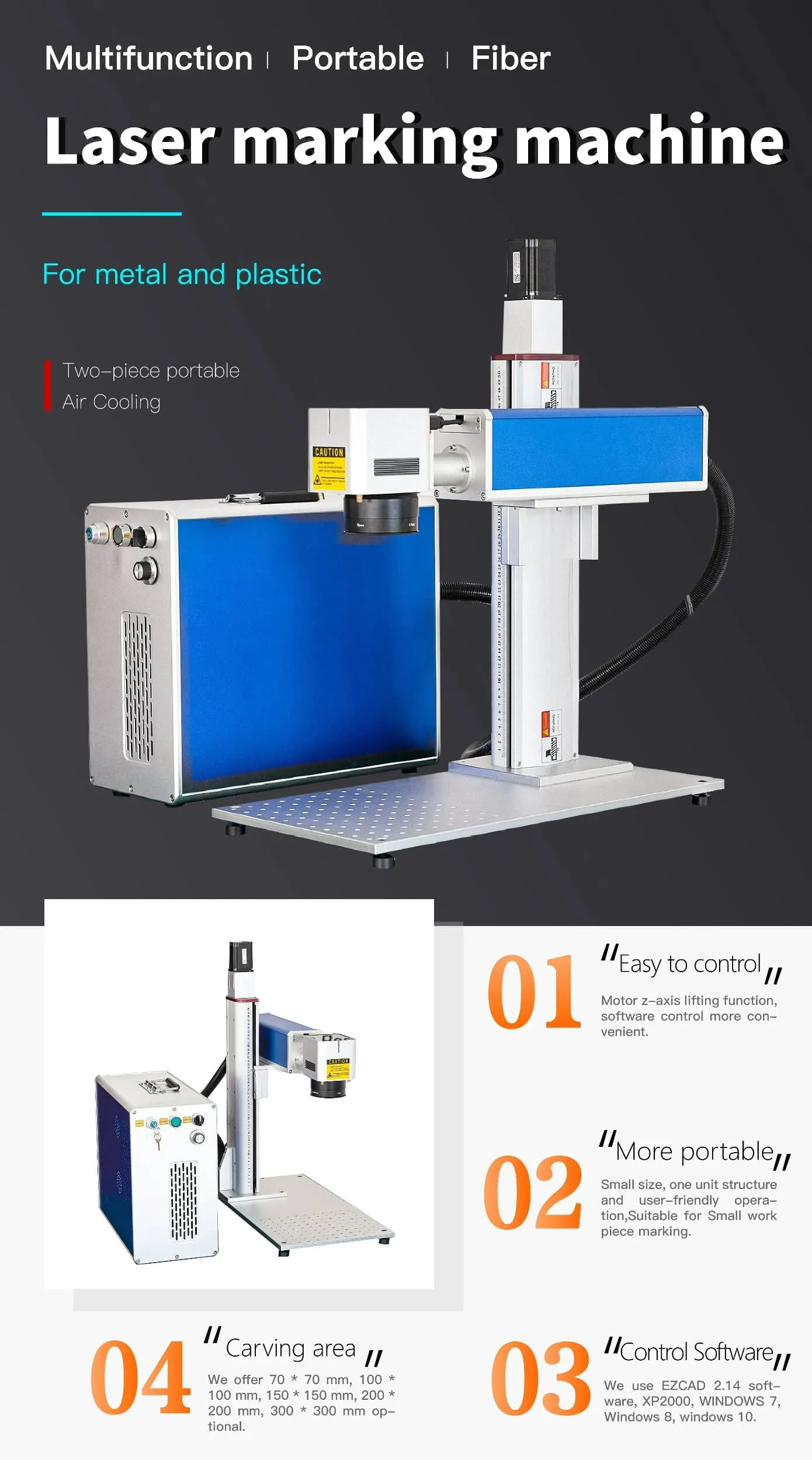 raycus 50w fiber laser,50 watt fiber laser,fiber laser marking machine