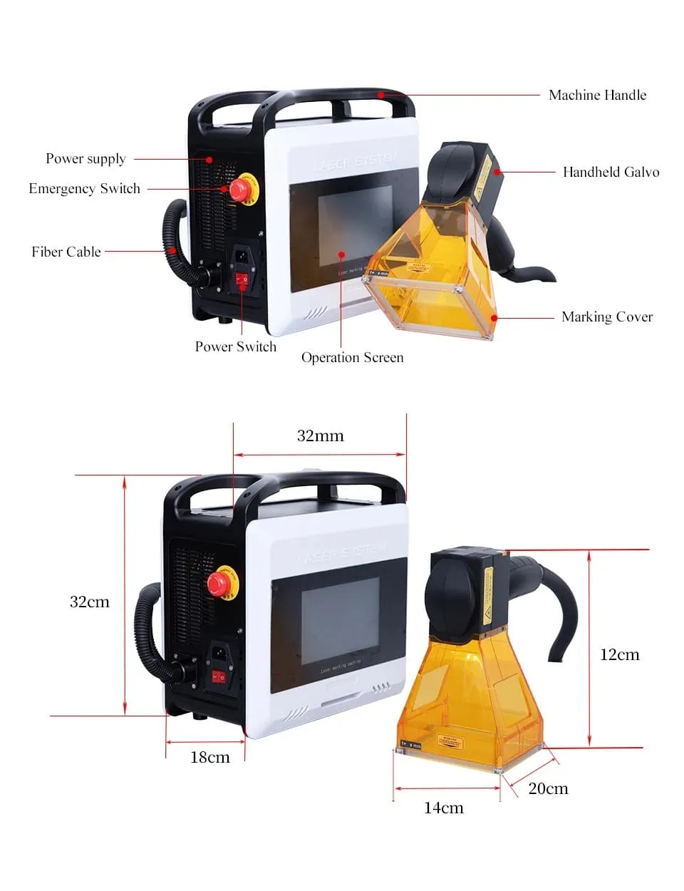 Handheld laser marking machine,handheld laser engraver