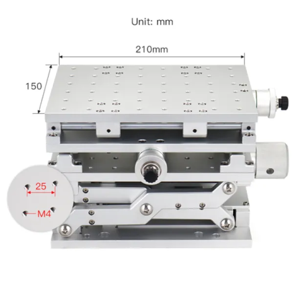 Working platform XYZ moving table lasers accessory