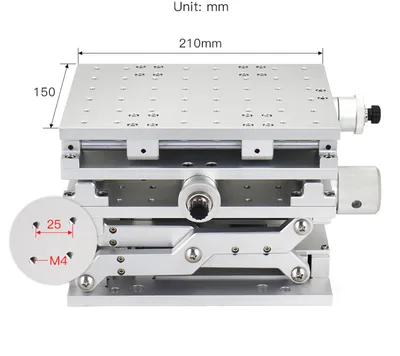 Working platform XYZ moving table lasers accessory