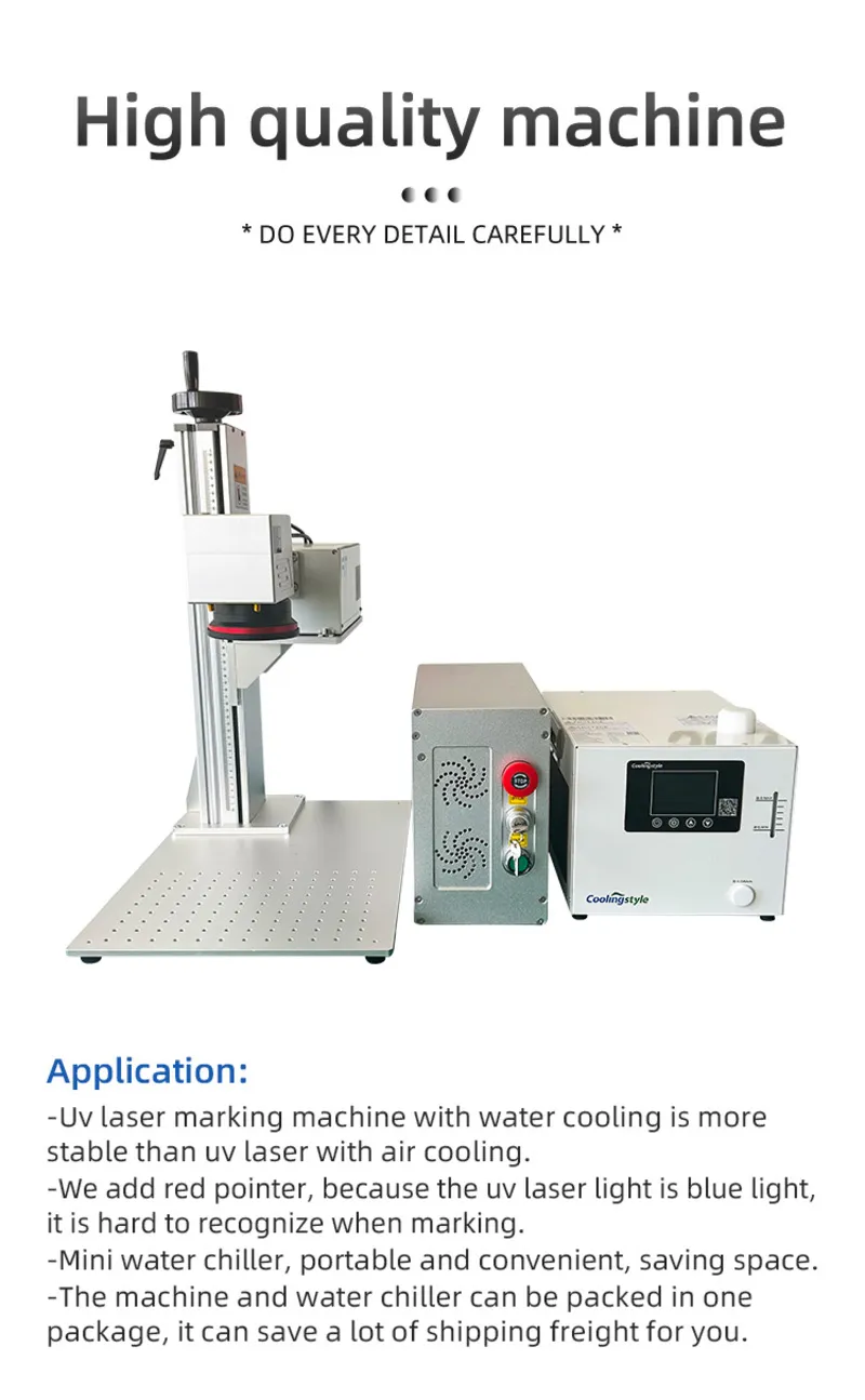 Small Industrial Split UV Laser Marking Engrave Machine