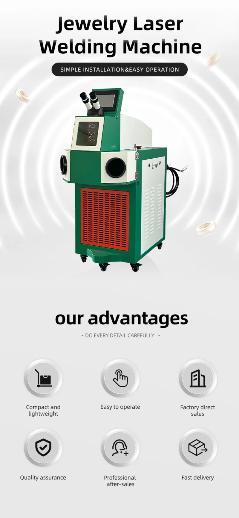 Microscope 300W YAG Jewelry laser welding machine