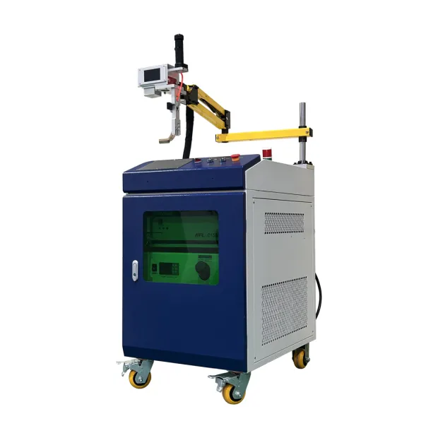 Lithium battery laser welding machine with swing arm