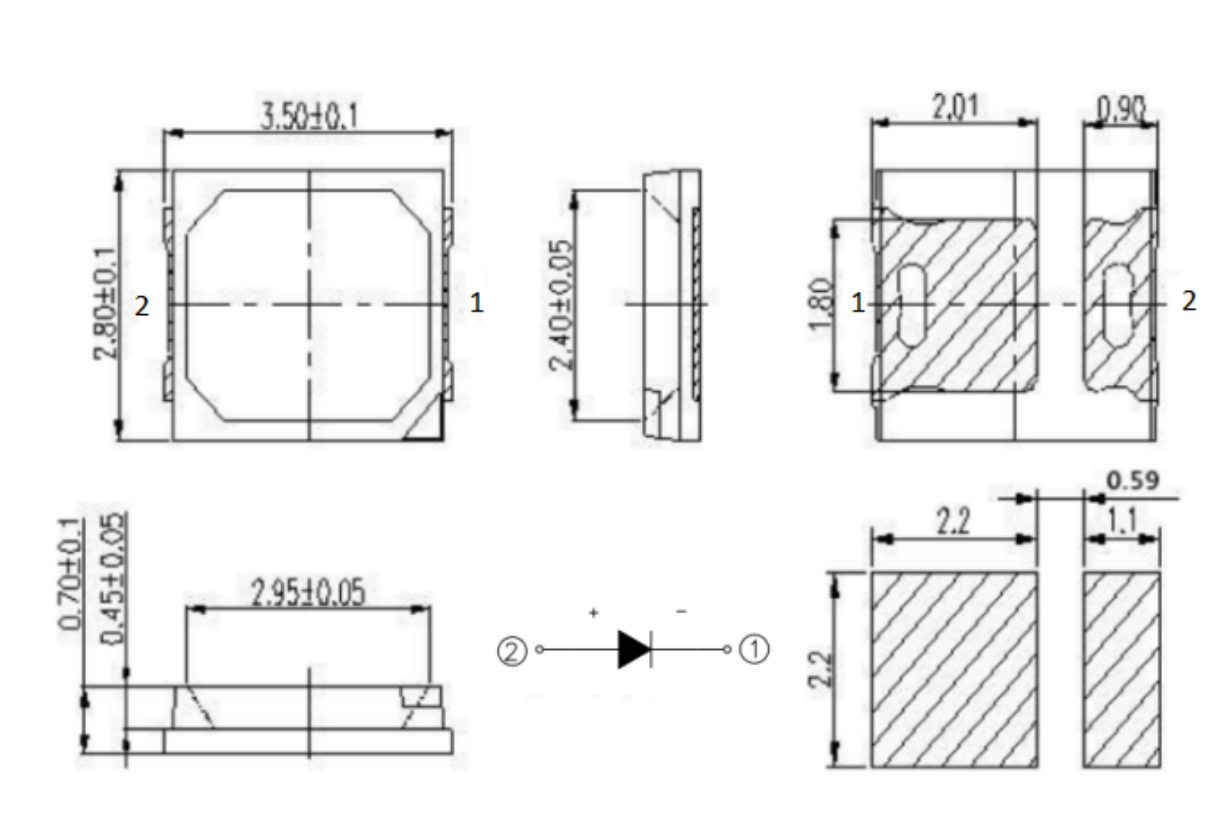 high efficacy 2835 led, 2835 smd led, 210lm/w 2835 smd led