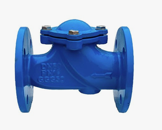 Spherical check valve ball blowdown ductile iron
