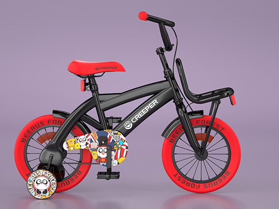 CREEPER teamed up with BEERUS to create the star kids' bike