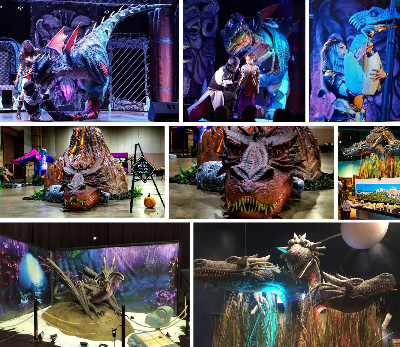 animatronic dragon show,dragon show,animatronic dragon