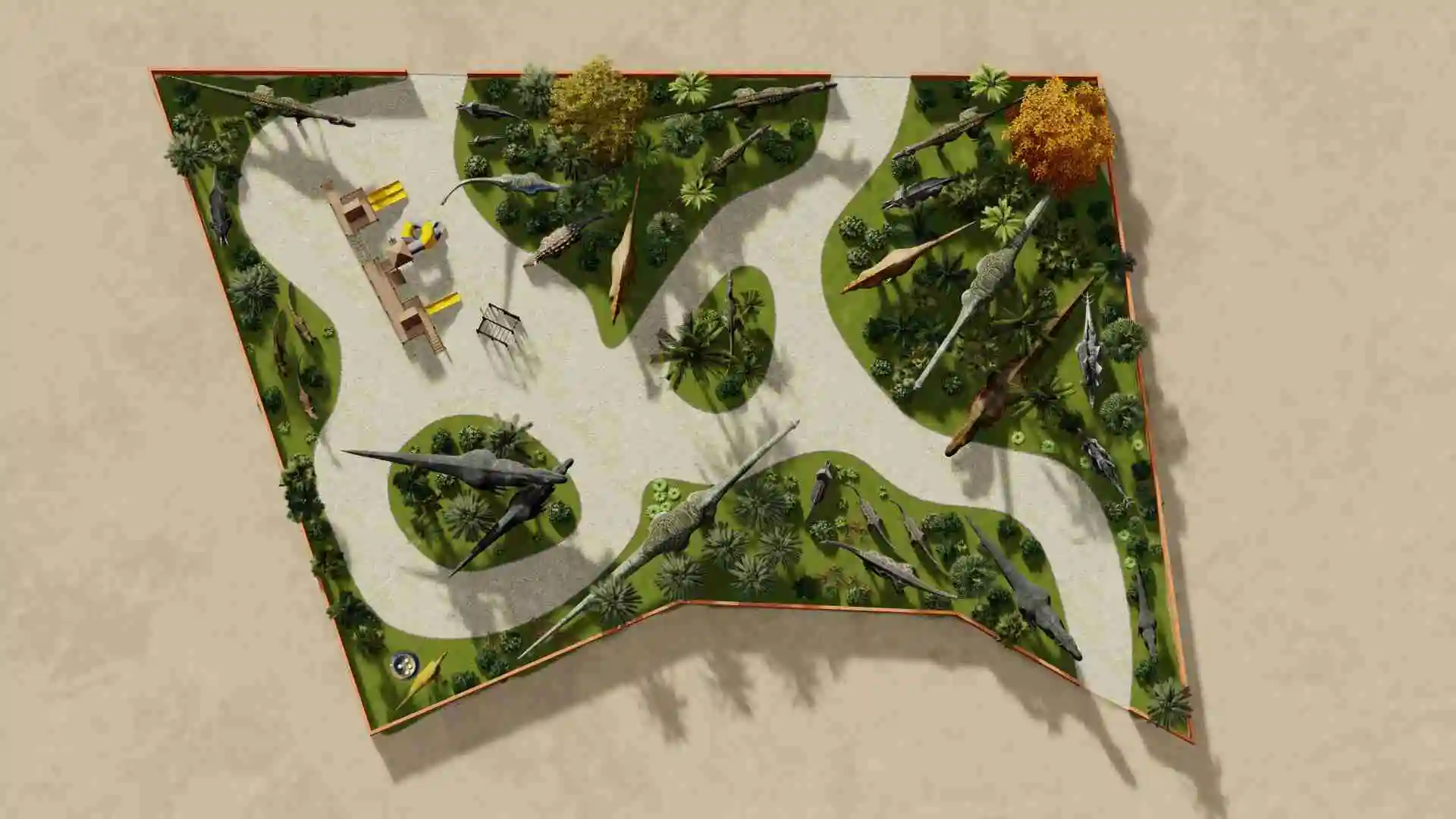 dinosaur park design and production