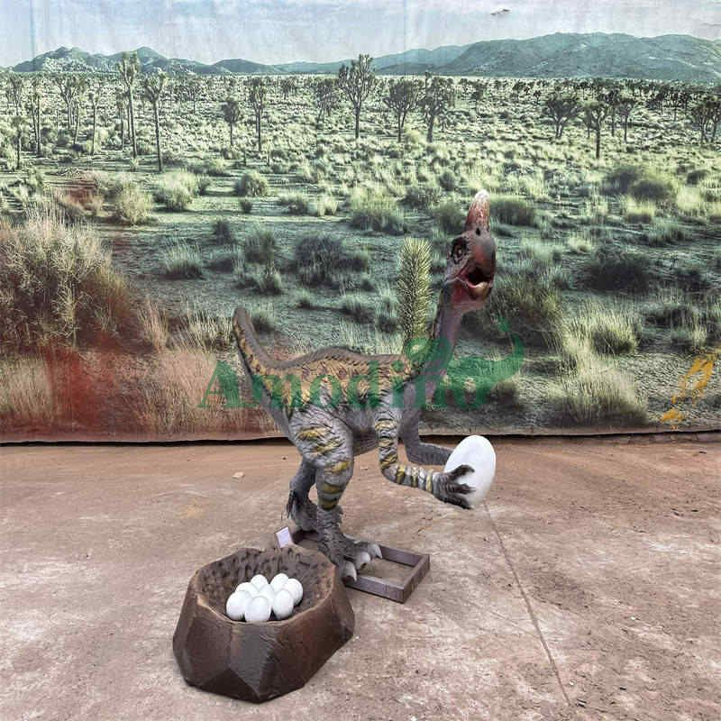 Animatronic Dinosaurs Oviraptor model for exhibition