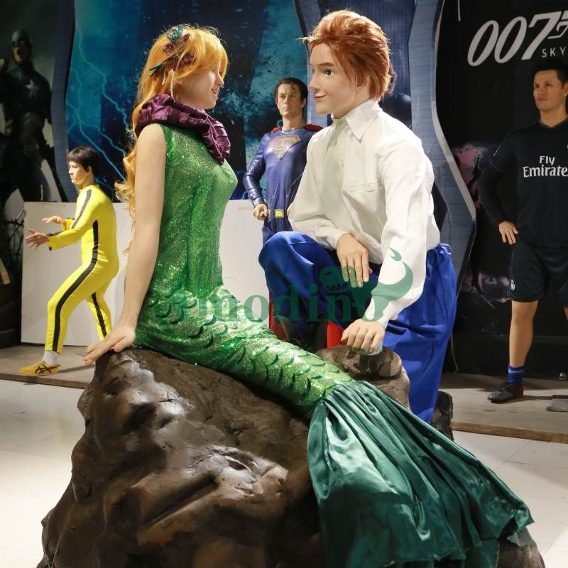 animatronic cartoon character for exhibition daughter of the sea model