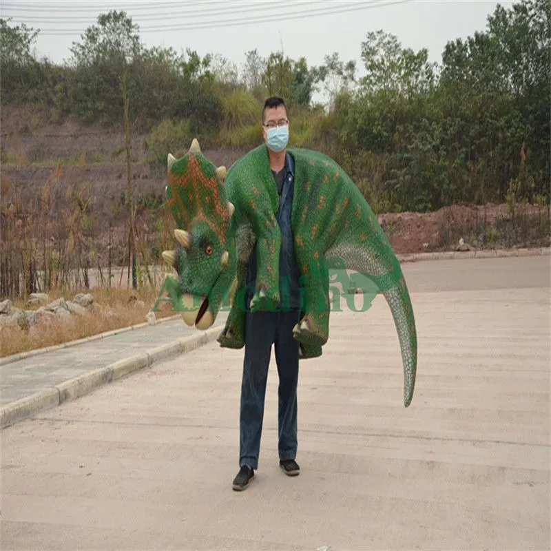 Realistic Dinosaur Triceratops Puppets