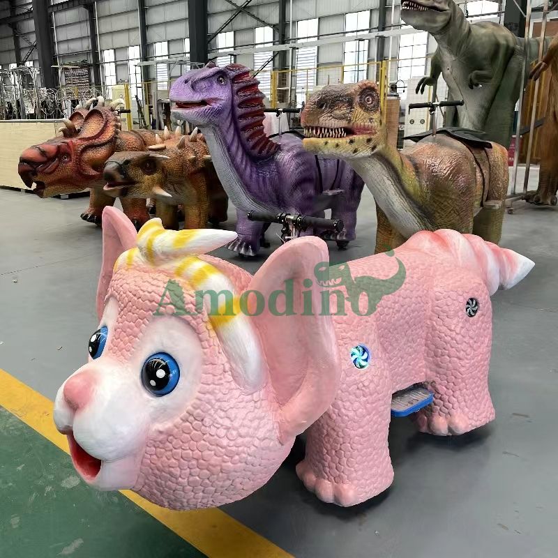 Cute Coin-operated Dinosaur Ride for the children