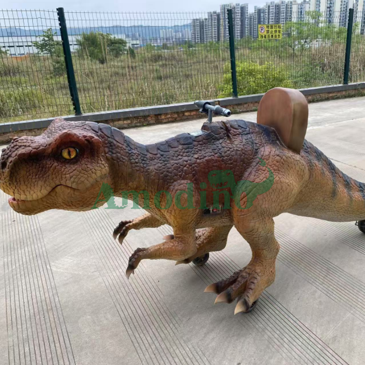 T-rex walking dinosaur rides