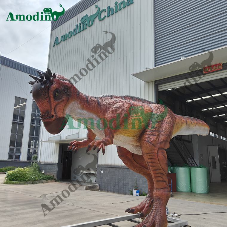 Animatronics pachycephalosaurus dinosaurs