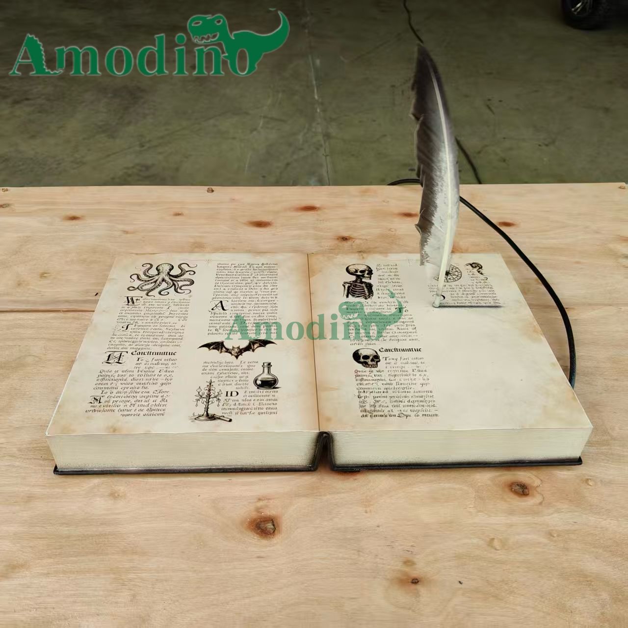 Plug-In Floating Quill | Enchanted Spell Book Prop