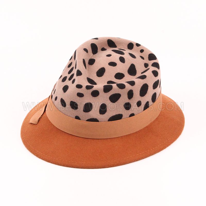 Splice Wool Hat, Multi Colored Felt Hat, Printed Hat