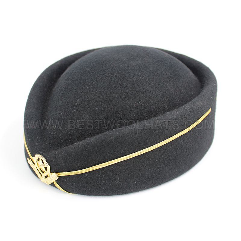 Wool Stewardess Hat, Stewardess Headgear, Ceremonial Stewardess Hat