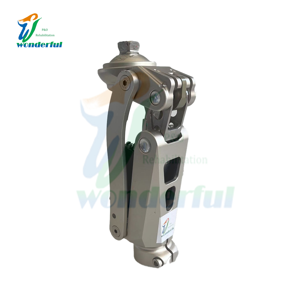 Geometric Lock Pneumatic Five-link Knee Joint