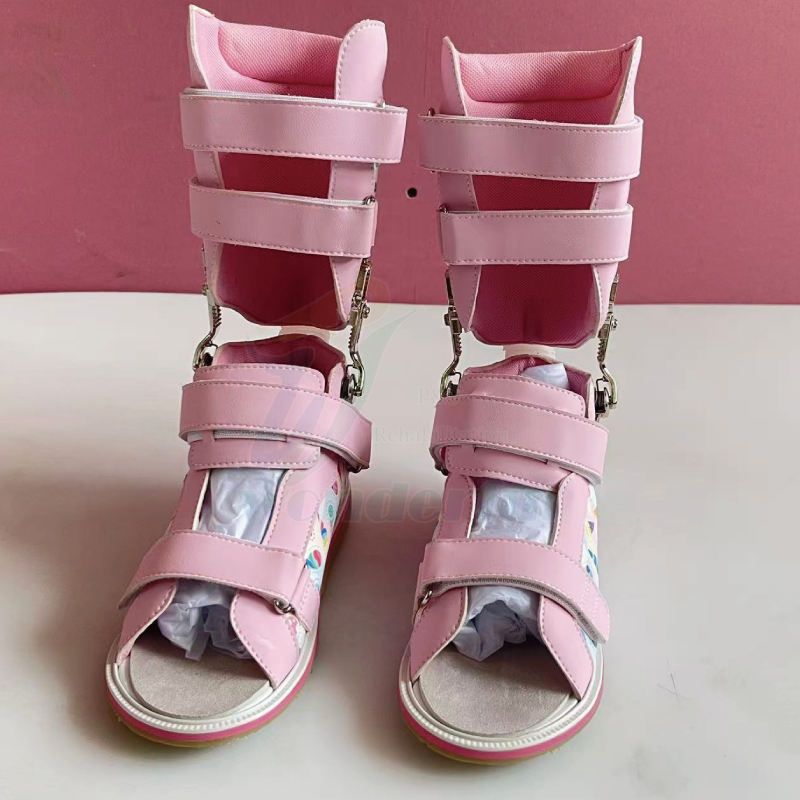 Pink high-top Orthopedic shoes Orthopedic