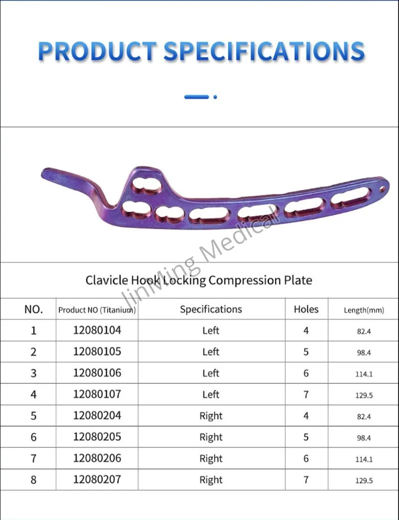 Clavicle Hook Locking Compression Plate