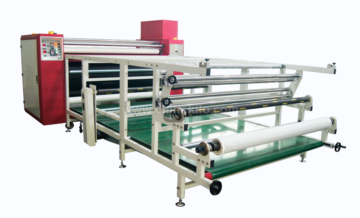 Roller heat press machine