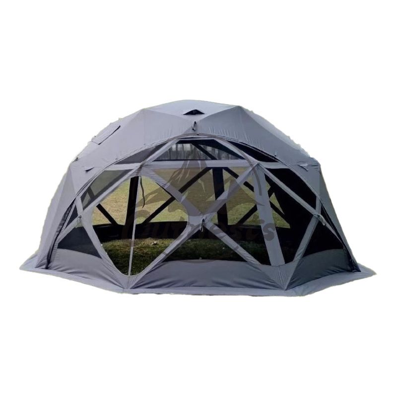 black coating half ball style igloo tent