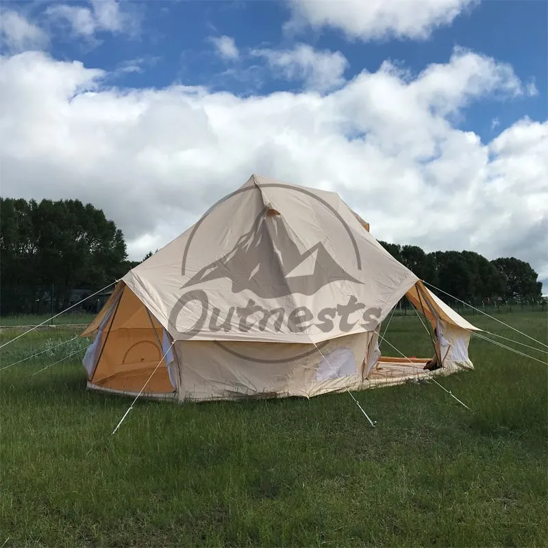 emperor bell tent 4x6M glamping cotton or oxford emperor bell tent