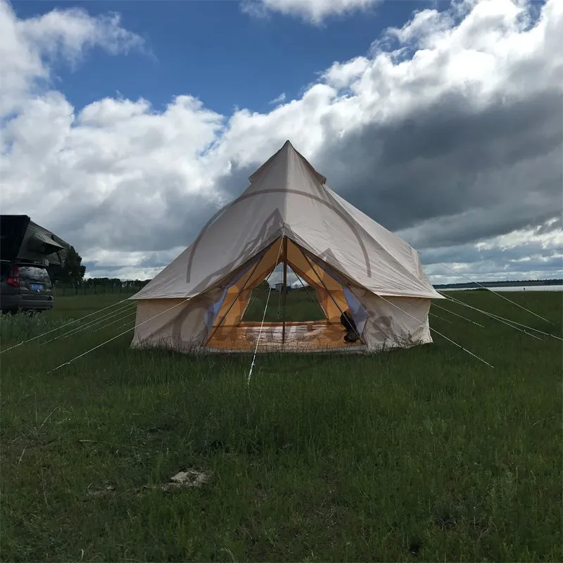emperor bell tent 4x6M glamping cotton or oxford emperor bell tent