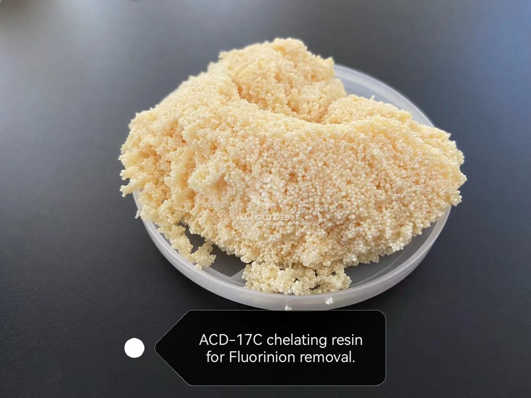 acd-17c defluorination chelating resin for fluorine removal