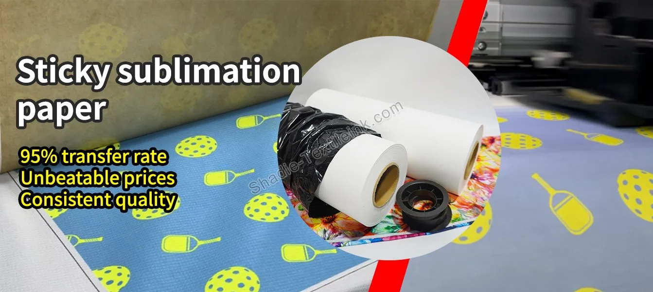 High sticky sublimation paper with adhesive 100gsm