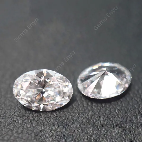 Oval lab grown diamond