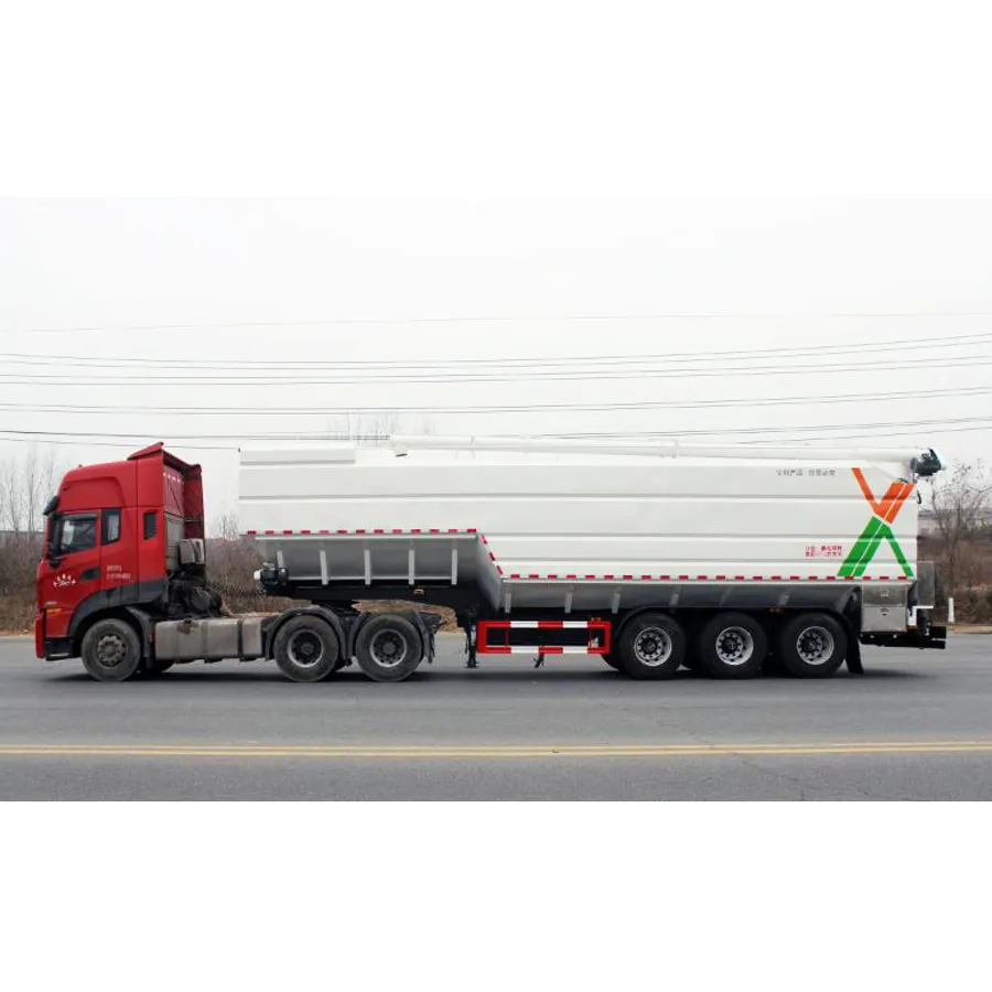 65CBM Bulk Feed Transport Trailer, Livestock Feed Trailer