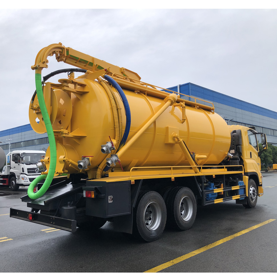 Sinotruk HOWO 20m3 rotating arm sewage suction truck, efficient waste ...
