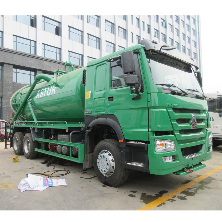 HOWO 10 wheels fecal suction tank truck, fecal suction truck