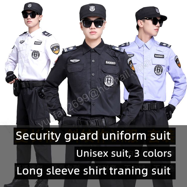 Hot Selling Customize Security Uniform Set Guard Security Guards ...
