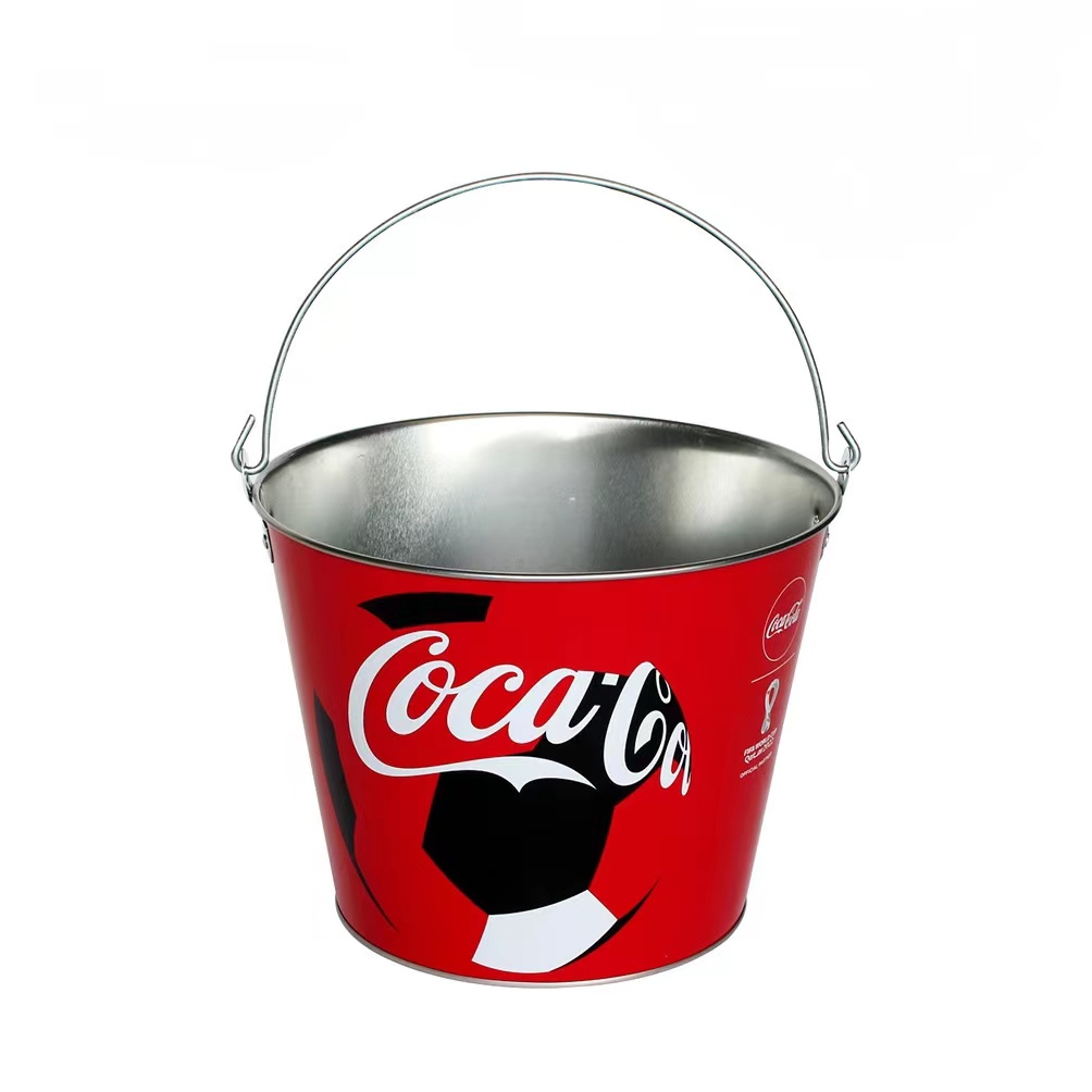 Ice Buckets, 5L Metal Buckets of Beer, Custom Ice Buckets with Handle