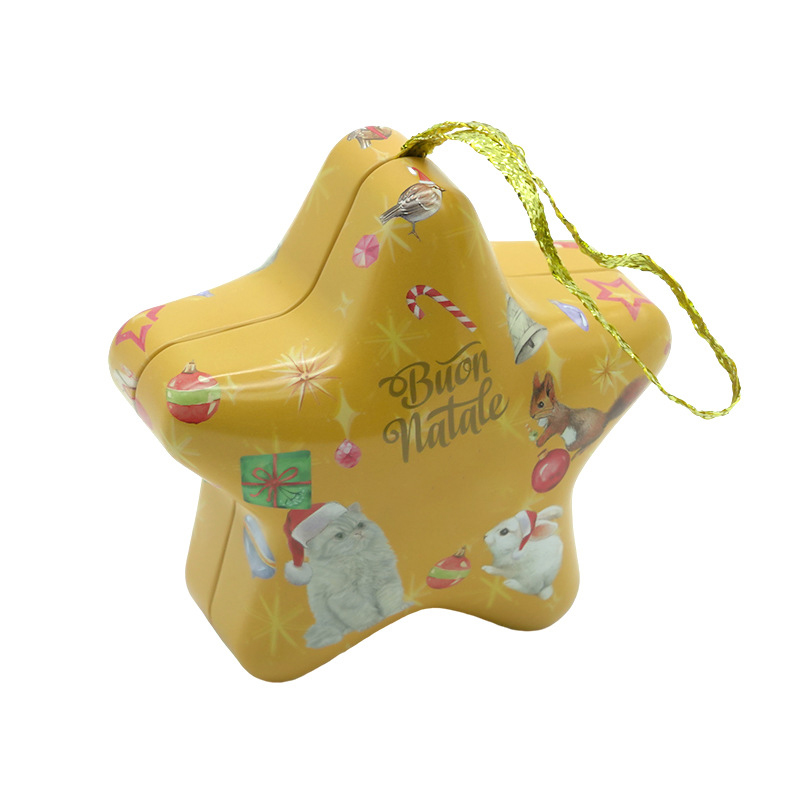 Star Tins, Chocolate Star Metal Tins Supplier, Custom Star Gift Tin