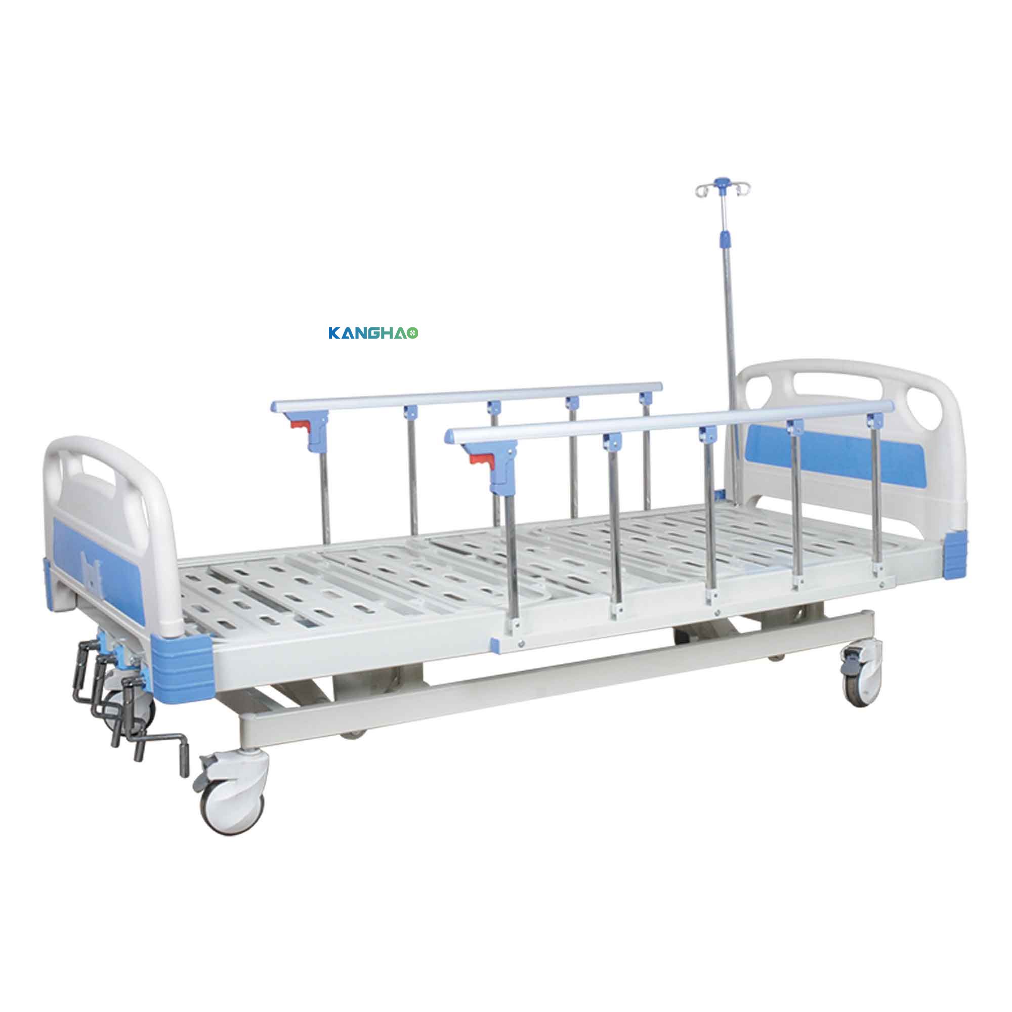 Three-function electric hospital bed