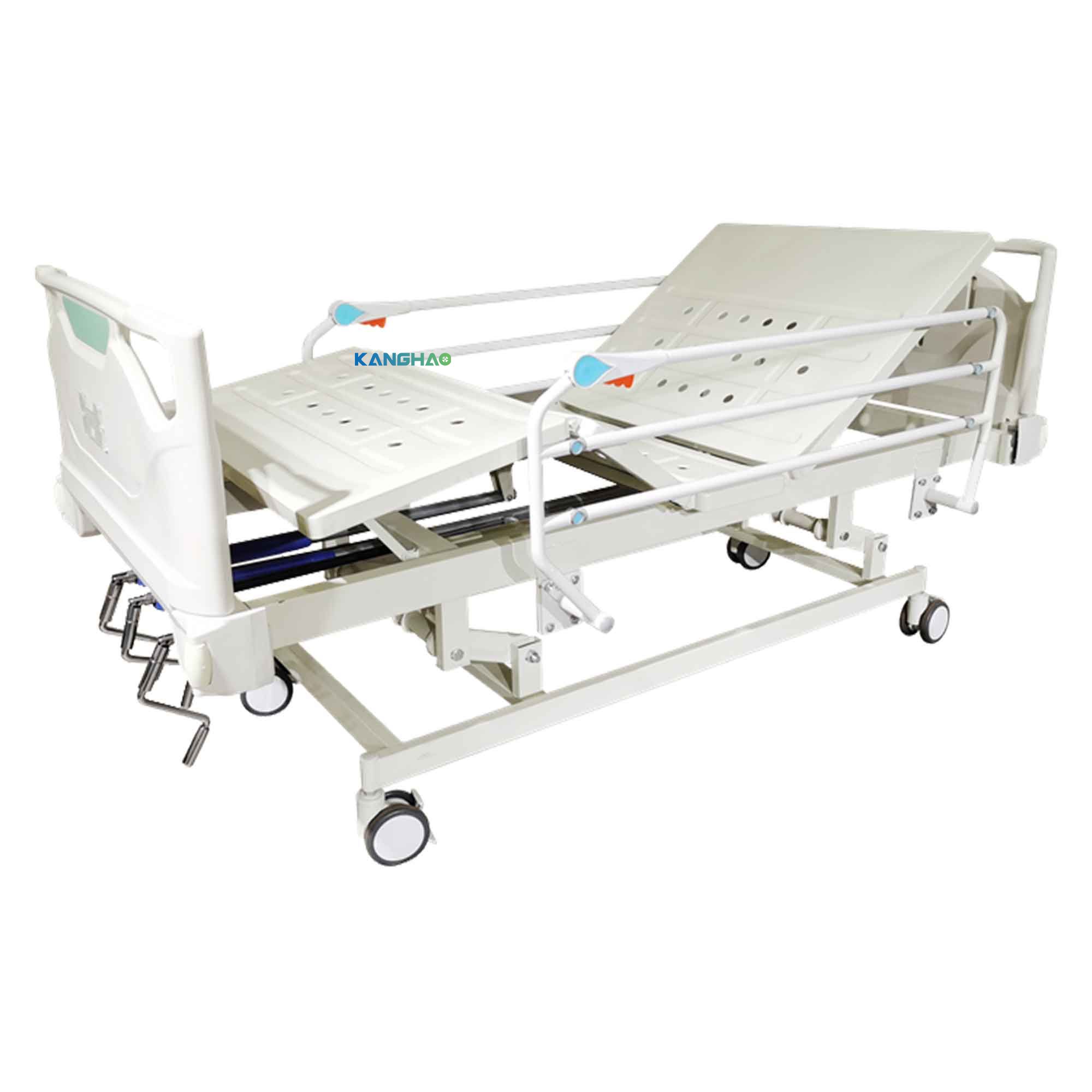 Three-function hospital bed