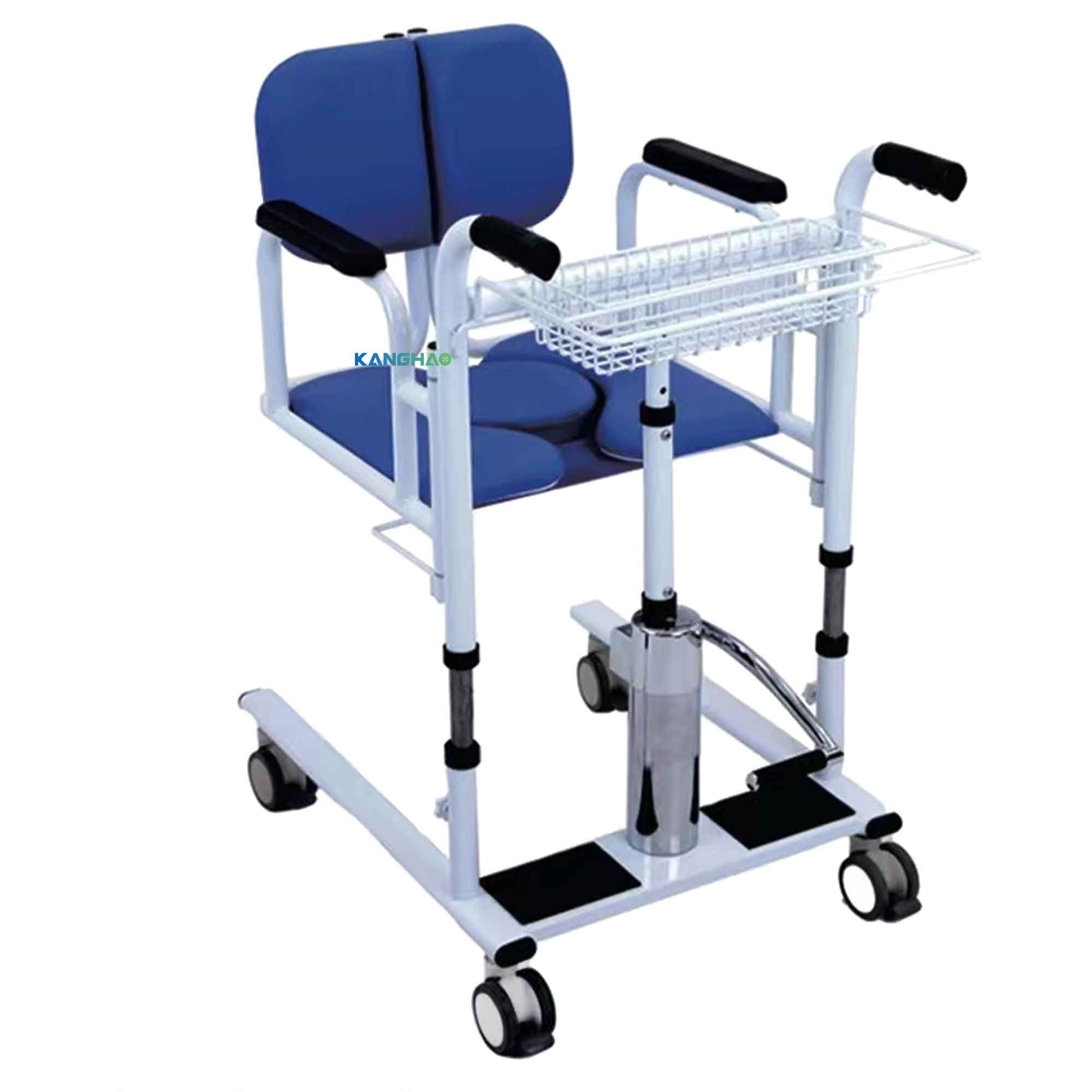 patient lift and hydraulic patient transfer chair