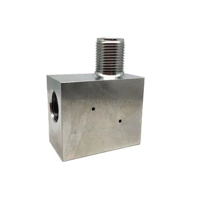 Waterjet High Pressure Pipe Fitting Three Way