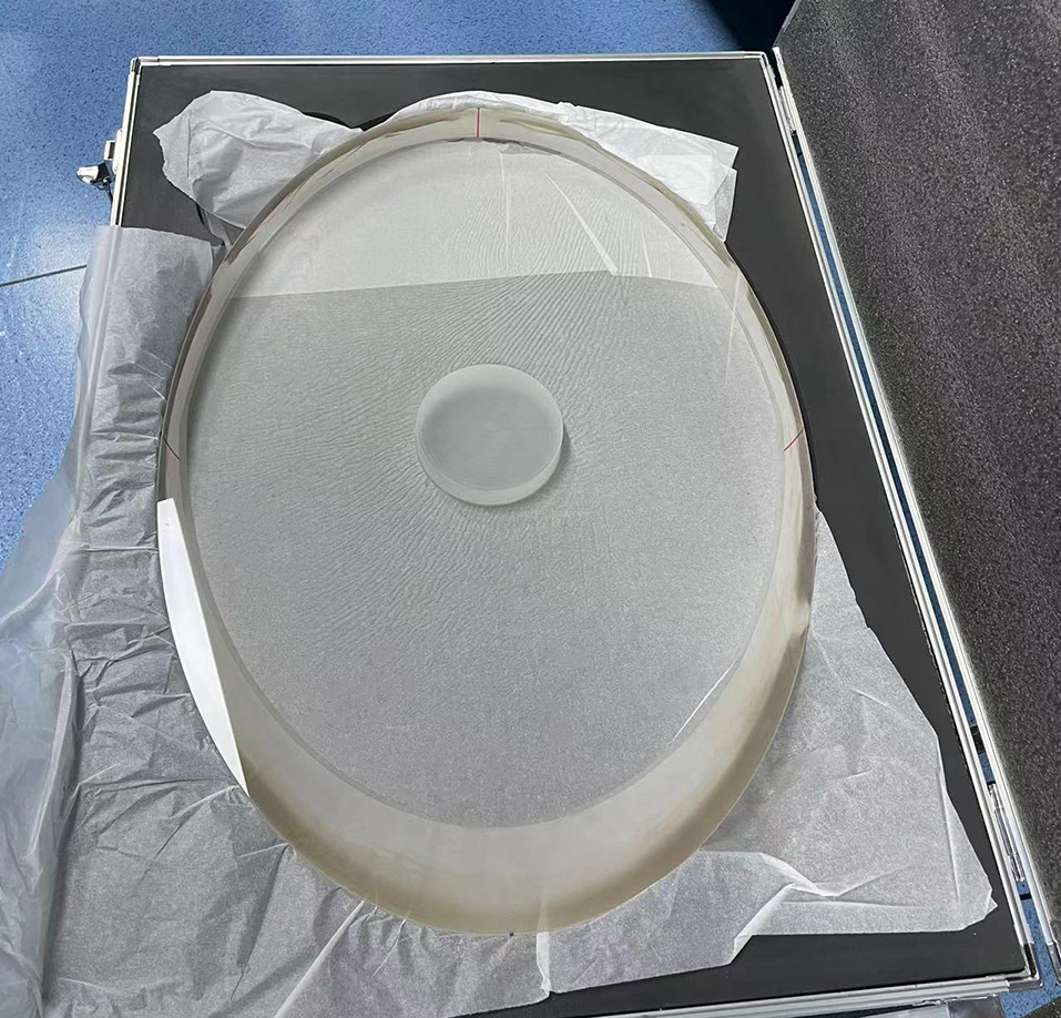 large elliptical flat mirror for telescope