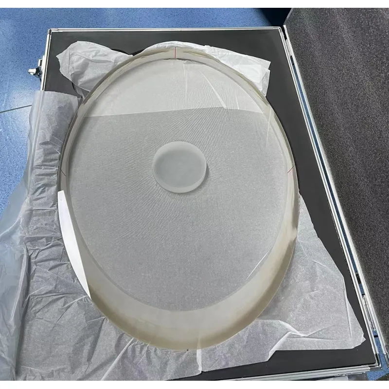 large elliptical flat mirror for telescope