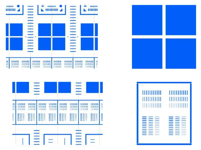 Customized high resolution test target for high precision optical system
