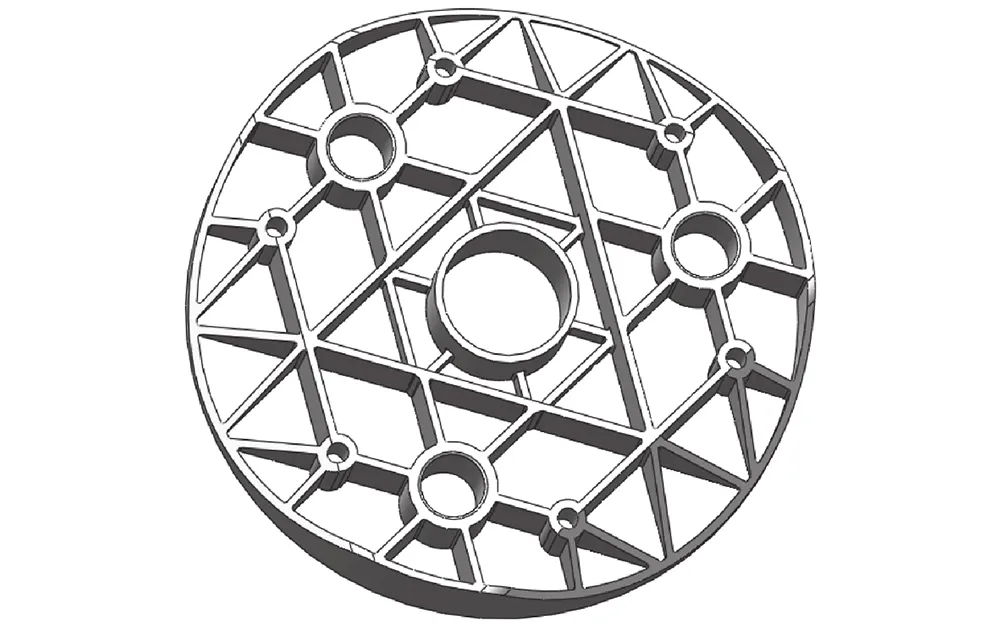 aluminum mirror, RSA-6061, topology optimization, lightweight rate