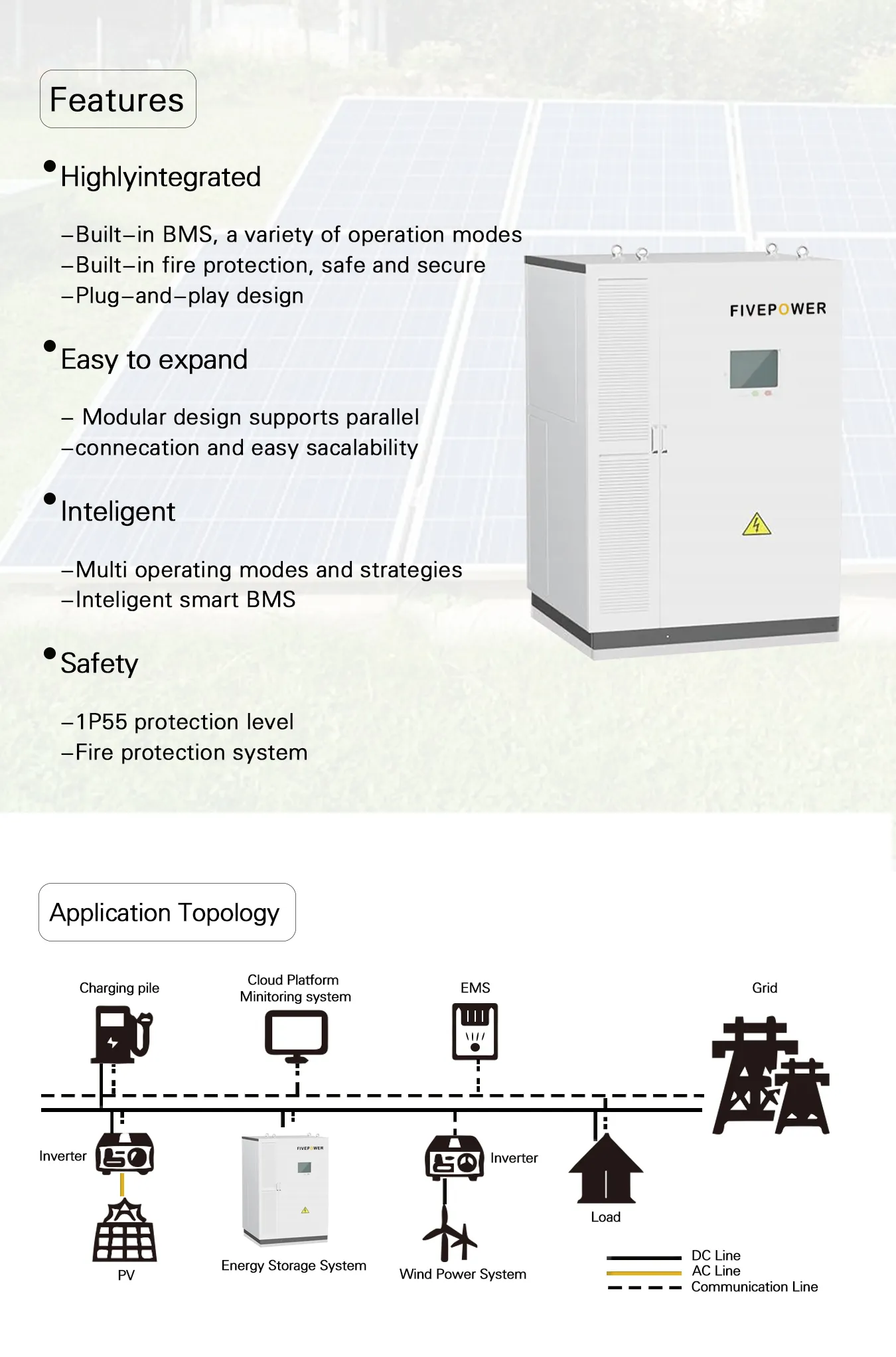 215kwh Distributed Ess Cabinet Energy Storage Systems