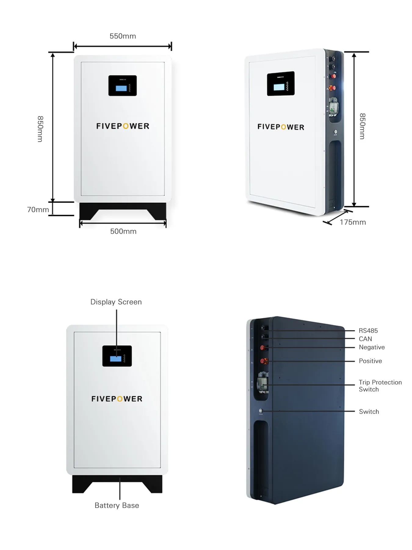 10kwh Battery Storage | Lithium Pouch Cell Battery Pack with Lcd