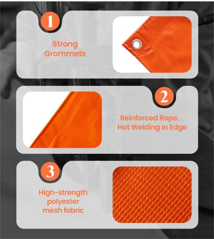 PVC fire retardant laminated tarpaulin