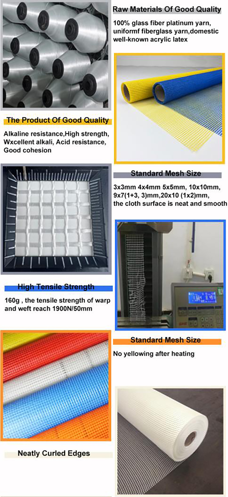 Alkali Resistant Fiberglass Mesh